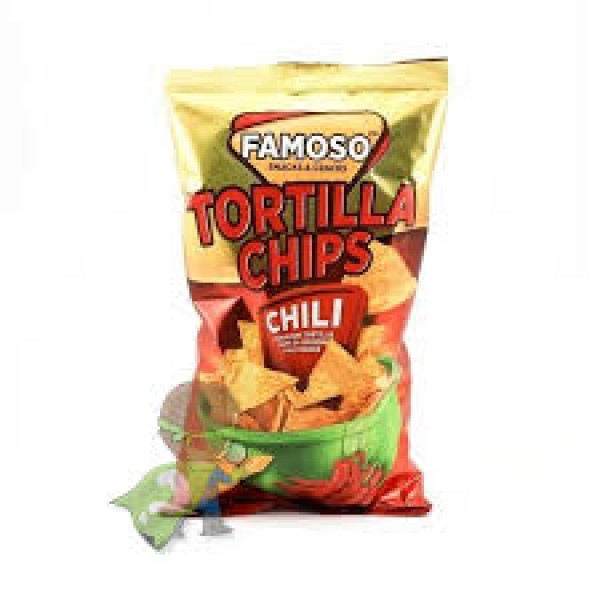 (P)Famoso tortilla cips chili 150g