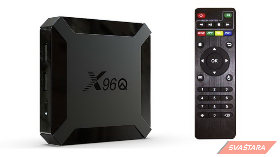 Smart tv box X96Q za gledanje besplatne kablovske