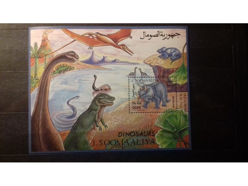 Somalija- Blok Dinosaurus 1993.