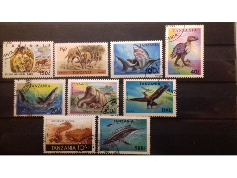 Tanzanija - Fauna Lot 9 kom