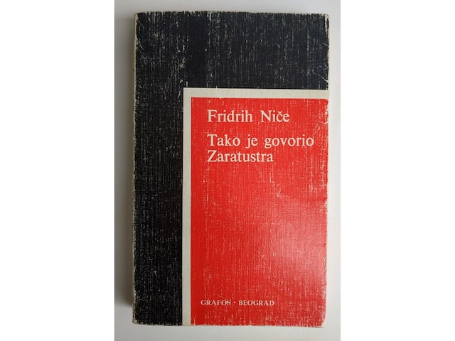 Fridrih Niče-Tako je govorio Zaratustra