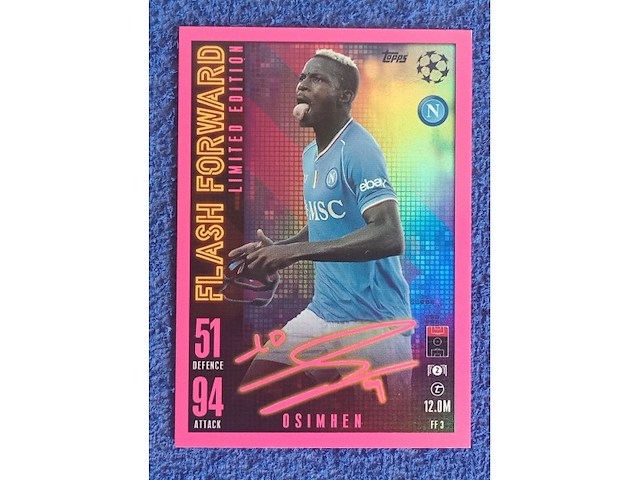 2023/24 Match Attax Extra UEFA CL Osimhen Flash Forward