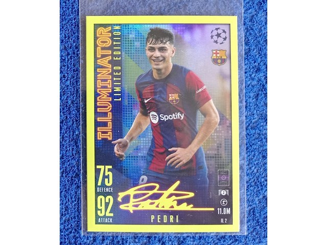 2023/24 Match Attax Extra UEFA CL Pedri Illuminator