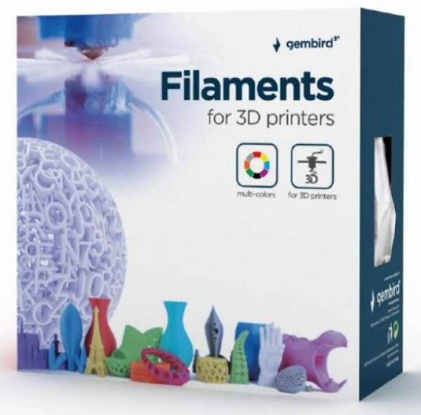 3DP-ABS1.75-01-S ABS Filament za 3D stampac 1.75mm, kotur1KG Silver