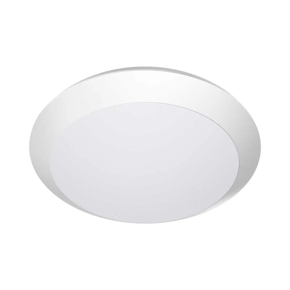 LED PLAFONJERA NAPOLI 1xE27 PC BELA IP65