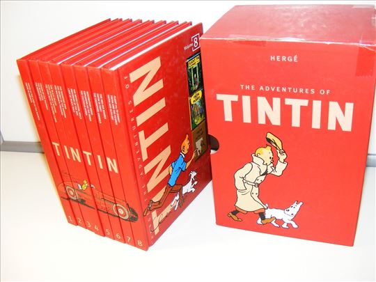 Tintinove avanture 1-8 komplet u kutiji engleski