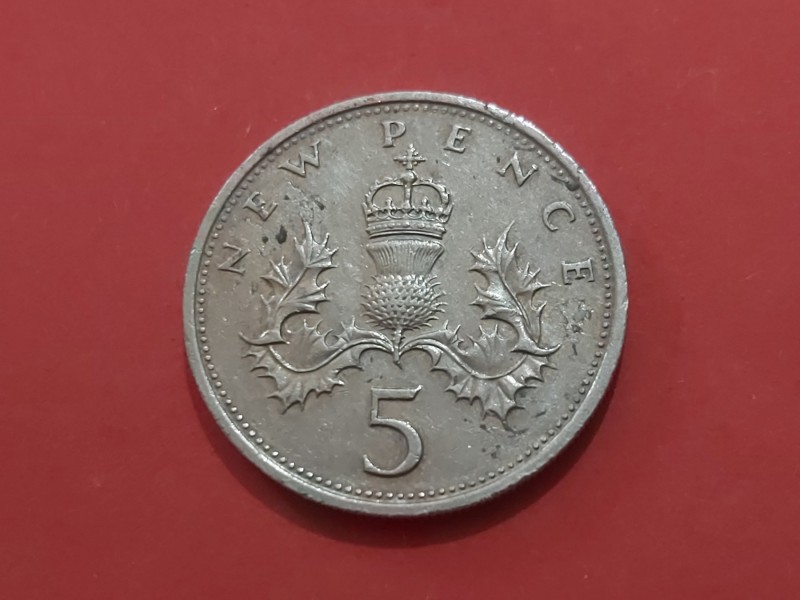 Britanija - 5 pence 1979 god