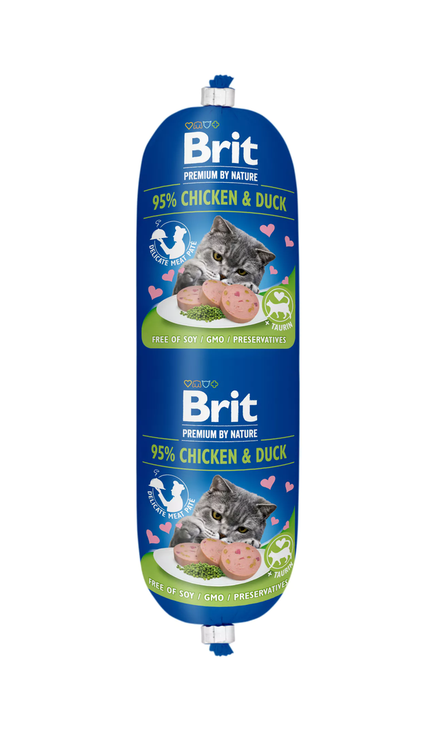 Brit Cat Premium by Nature Kobasica Piletina Patka 180g