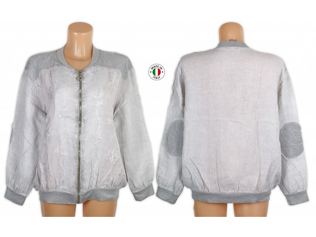 |O| MADE IN ITALY lanena jakna (M)