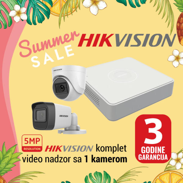 SUMMER 5MP Hikvision sa 1 kamerom