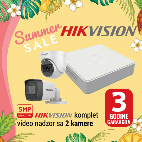 SUMMER 5MP Hikvision sa 2 kamere