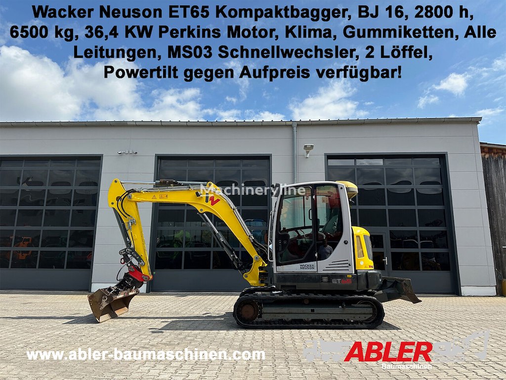 Wacker Neuson ET65 Kompaktbagger MS03 Klima mini bager