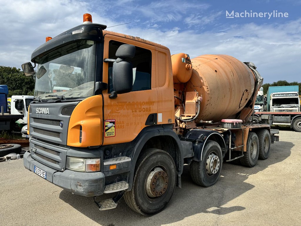 Stetter na šasiji Scania P380, 8 m3 kamion s mešalicom za beton