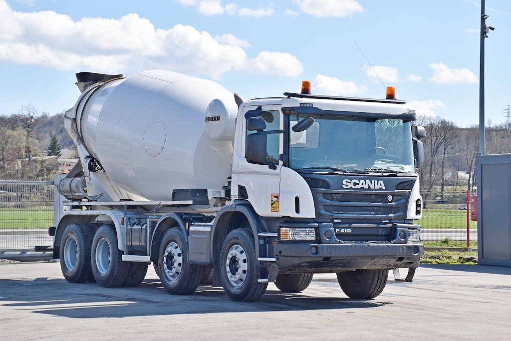 Liebherr na šasiji Scania P 410 kamion s mešalicom za beton