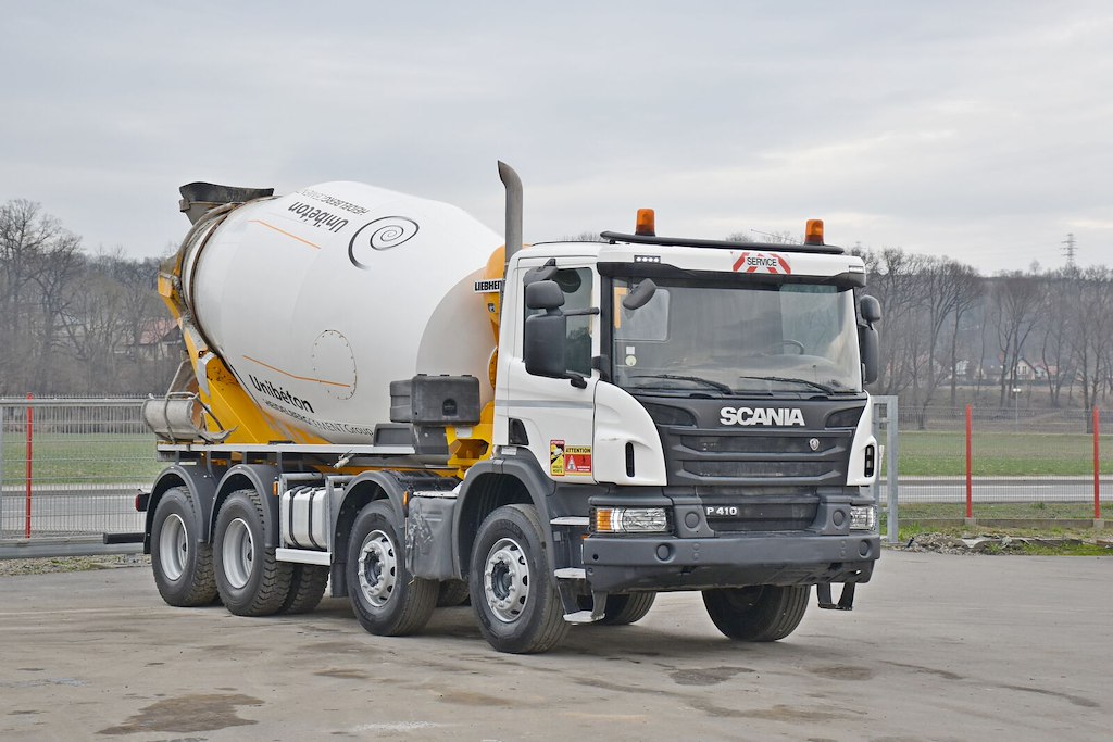 Liebherr na šasiji Scania P 410 kamion s mešalicom za beton