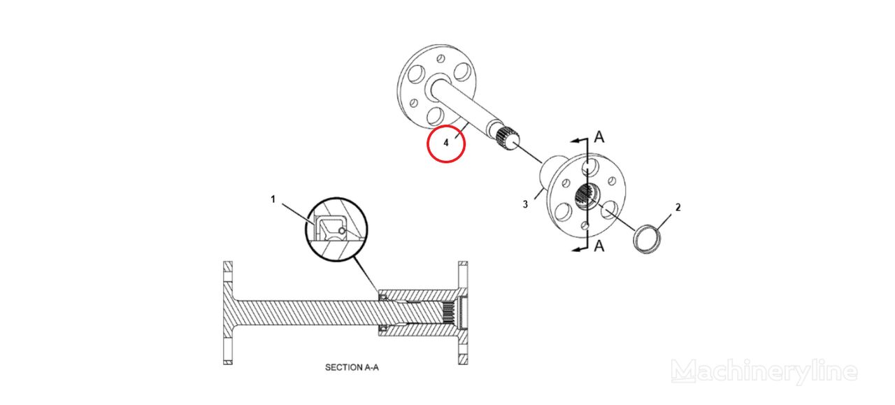 Yoke Caterpillar 2205550 / 220-5550 za Caterpillar D10 D10T2 buldožera