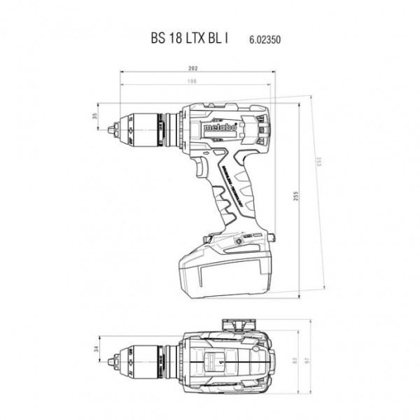 Metabo Akumulatorska bušilica-zavrtač BS 18 LTX BL I SOLO, 602350840