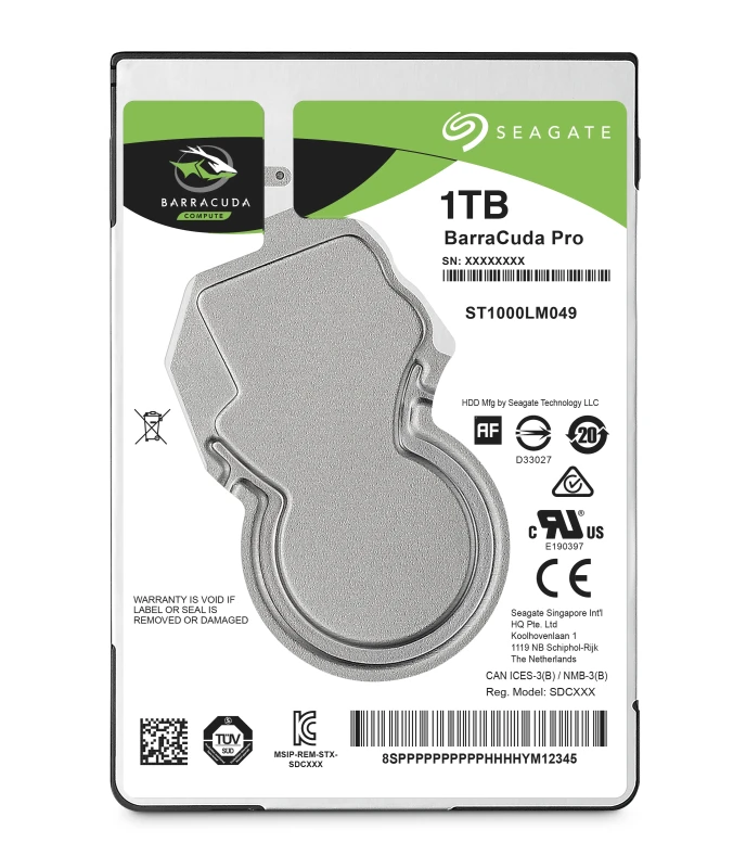 Seagate 1TB 2.5" SATA III Mobile Barracuda25 Guardian (ST1000LM049) hard disk