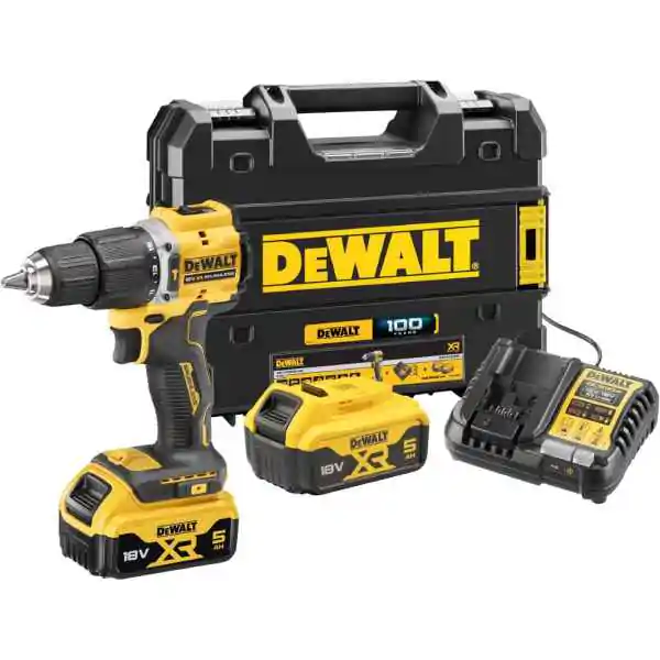 DeWalt DCD100YP2T aku udarna bušilica - odvrtač, 2x5.0Ah, 18V