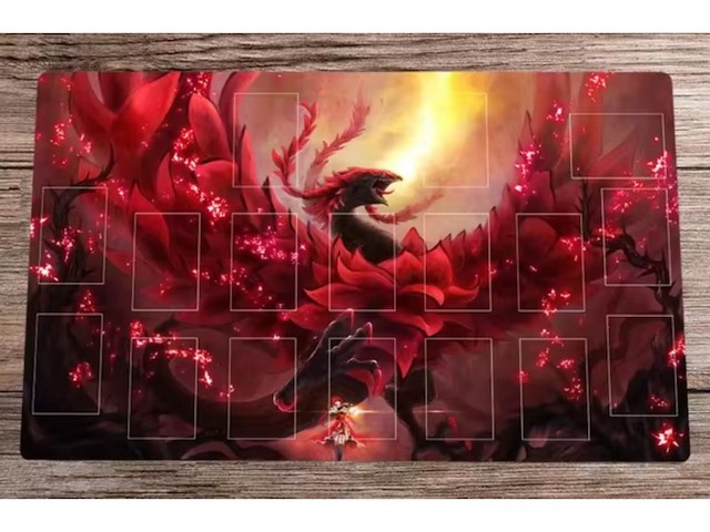 Yu Gi Oh - Black Rose Dragon i Aki - playmat