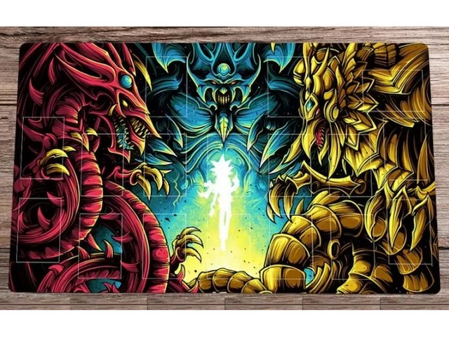 Yu Gi Oh - Božanske karte i Yugi - playmat