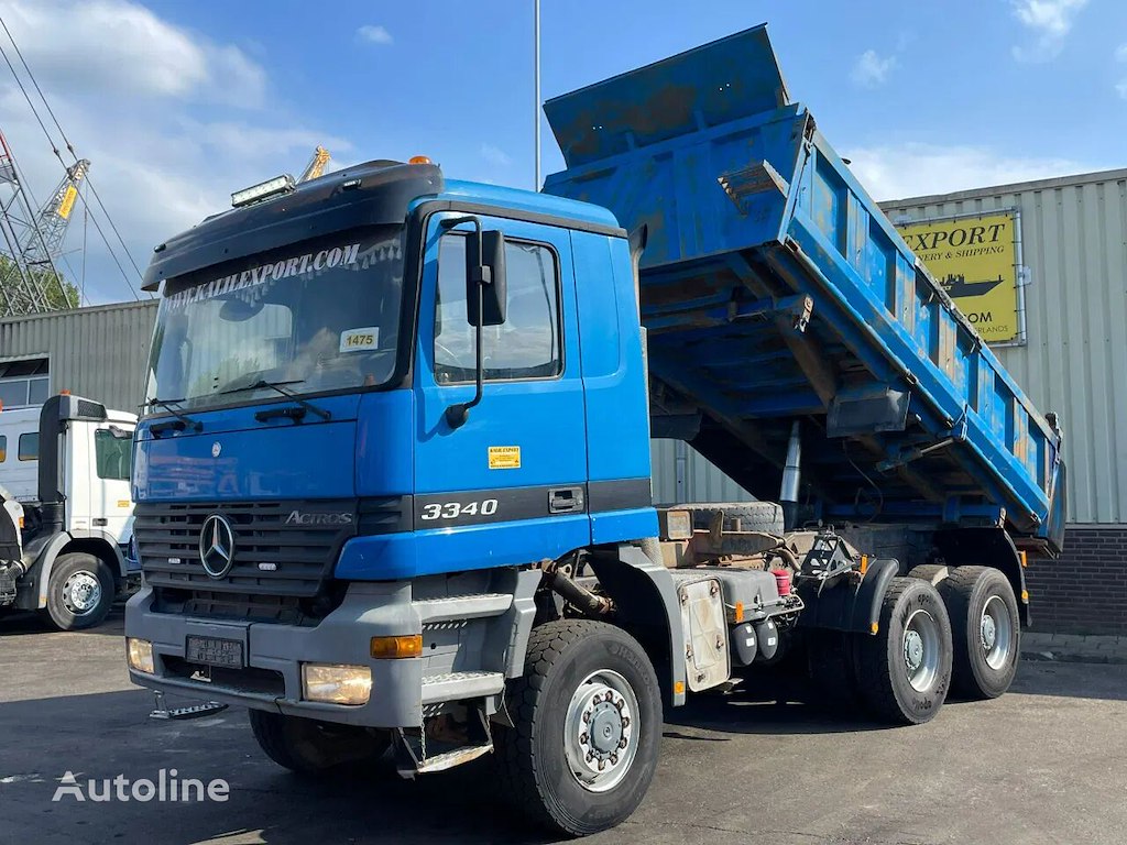 Mercedes-Benz Actros 3340 Kipper 6x6 V6 Manual Gearbox Full Steel Big Axle's B kiper