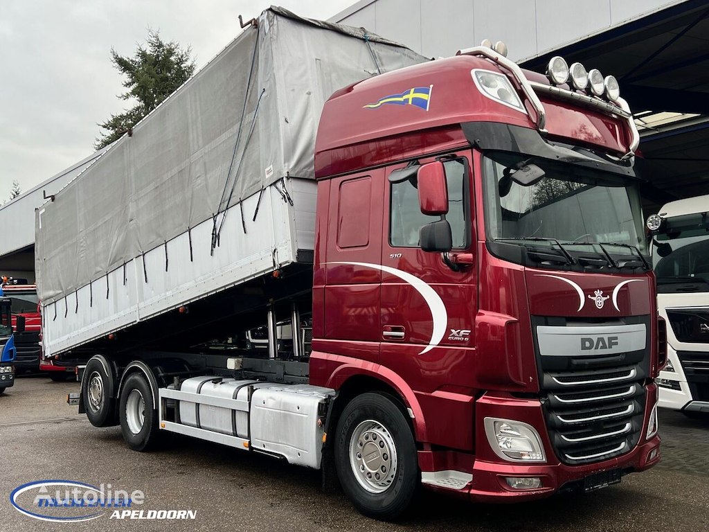 DAF XF 510 6x2, Steering axle, Super Space Cab kiper