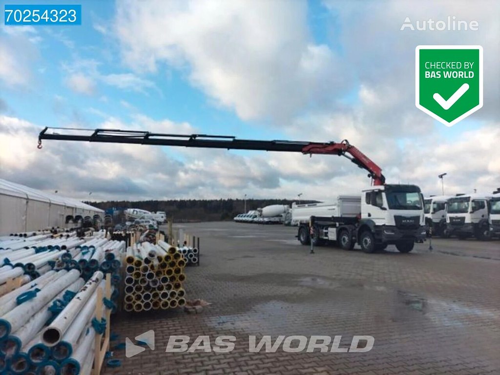 Novi MAN TGS 35.470 8X4 Fassi F235 kran Crane Dreiseitenkipper 13,5 m3 Eu kiper