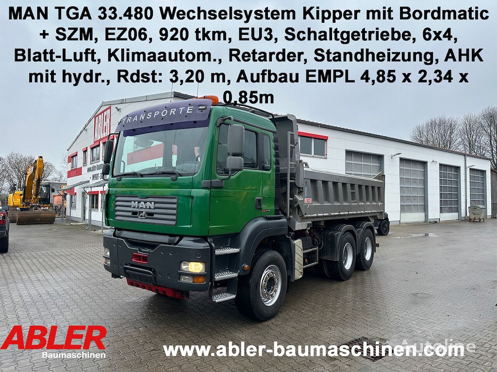 MAN TGA 33.48 kiper