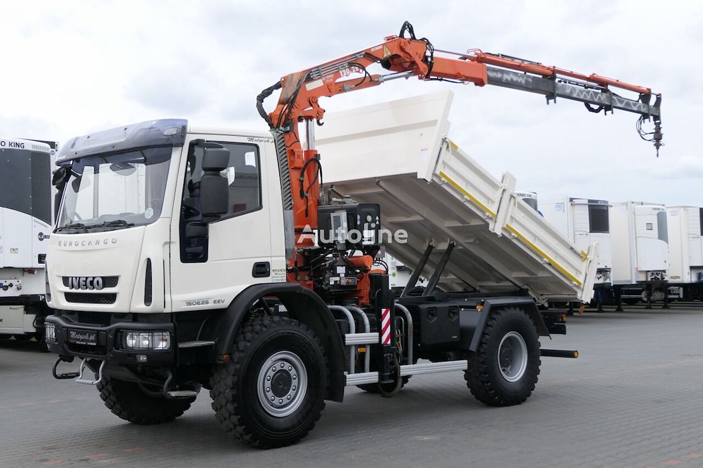 IVECO EUROCARGO 150E25 / WYWROTKA + HDS TEREX 120.2 E / DO ENERG kiper