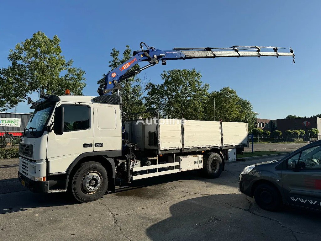 Volvo FM 7.290 4X2 EURO 2 + PM 22SP5 + REMOTE CONTROL kamion s ravnom platformom