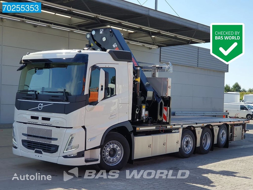 Novi Volvo FM 460 8X2 NEW! HIAB X-Hipro 658EP-6 Kran Crane VEB+ Lift+Lenkac kamion s ravnom platformom