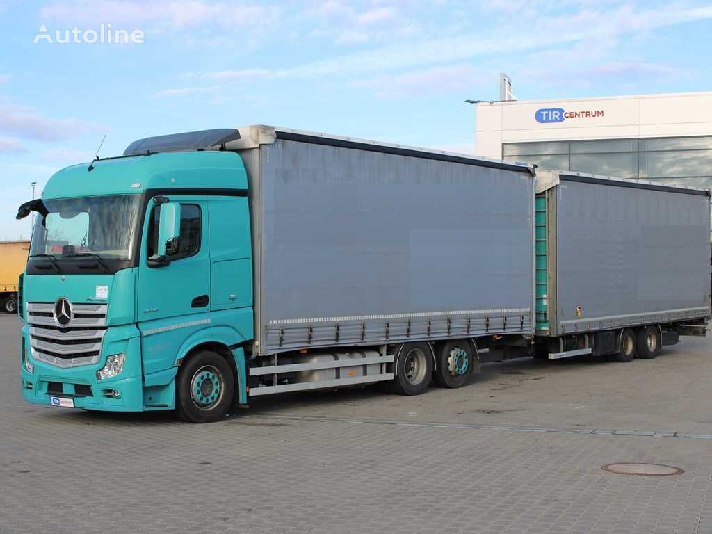 Mercedes-Benz Actros 2545 kamion sa klizna zavesa cerada + prikolica sa kliznom ceradom