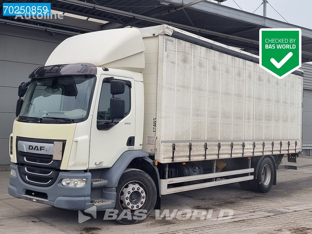 DAF LF 320 4X2 German Truck 19t ACC DayCab LBW kamion sa klizna zavesa cerada