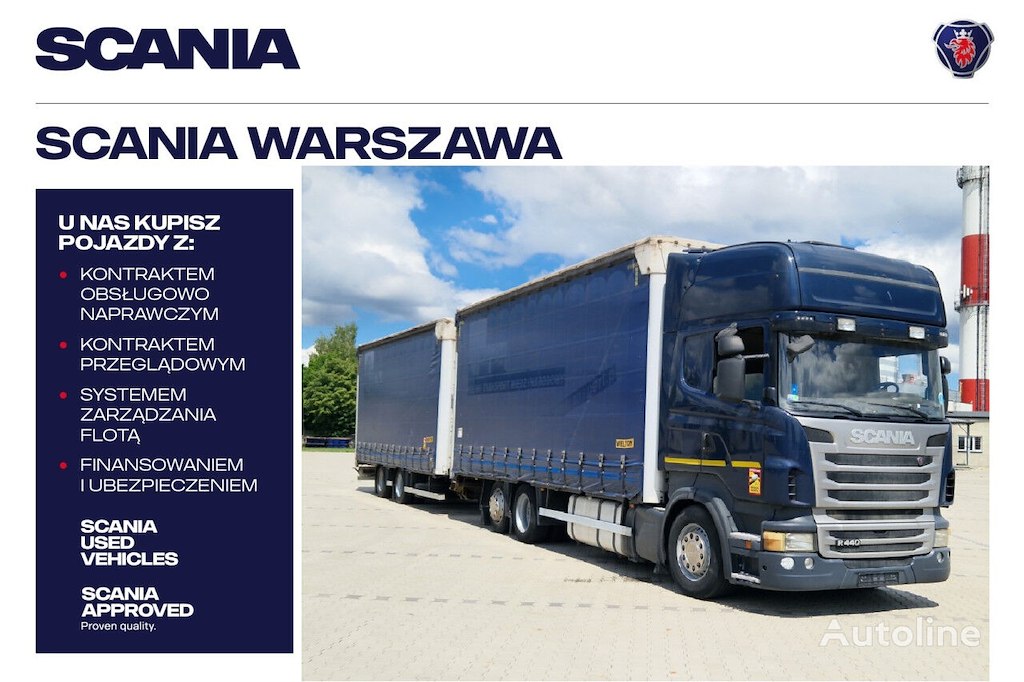 Scania Zestaw Przestrzenny, Manual kamion sa klizna zavesa cerada