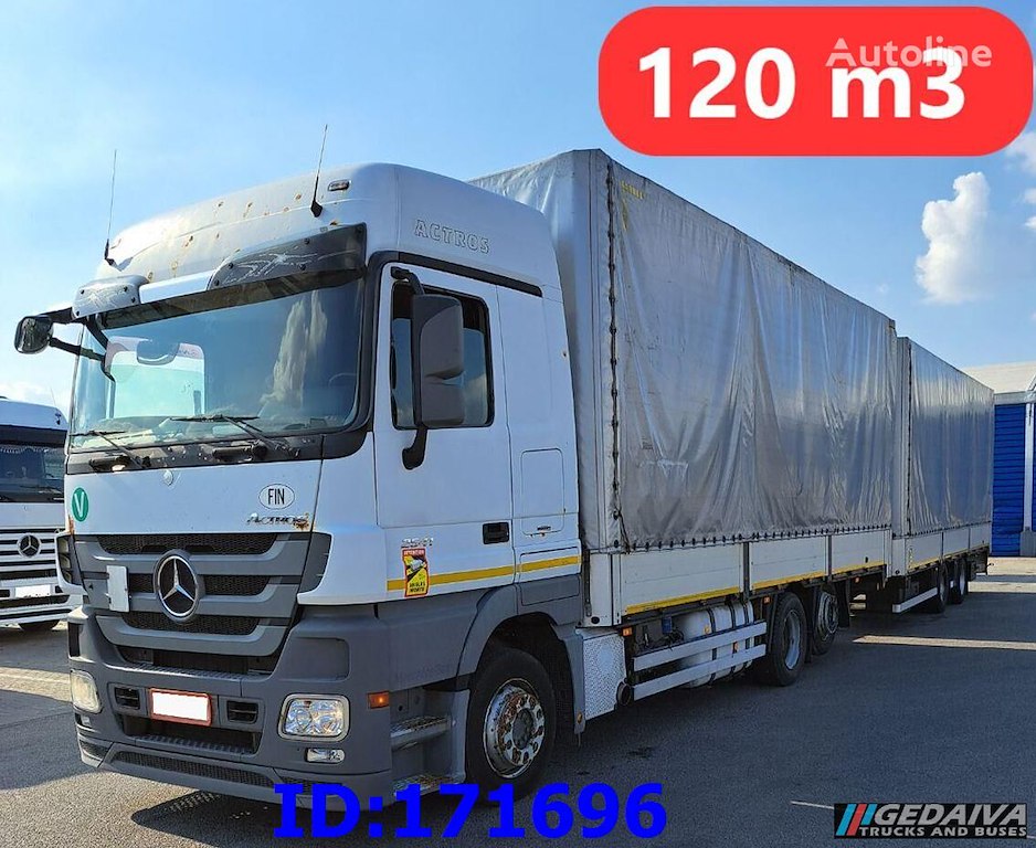 Mercedes-Benz Actros 2541 6x2 Euro5 kamion s ceradom + prikolica sa ceradom