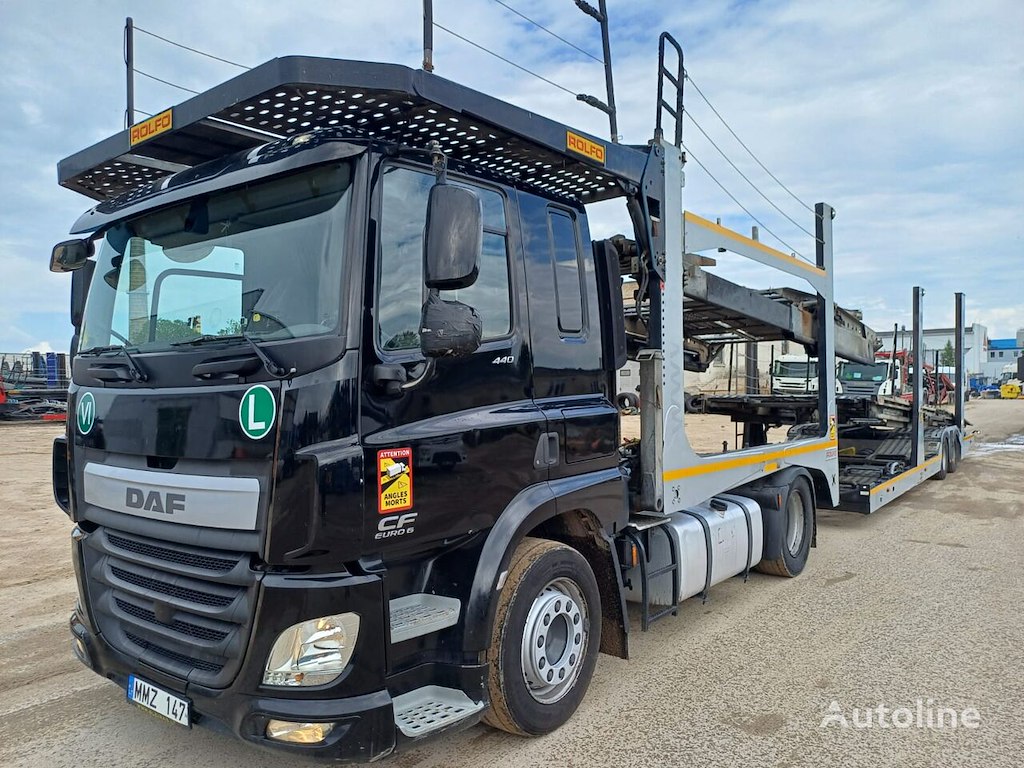 DAF + ROLFO 2008 autotransporter + prikolica autotransportera