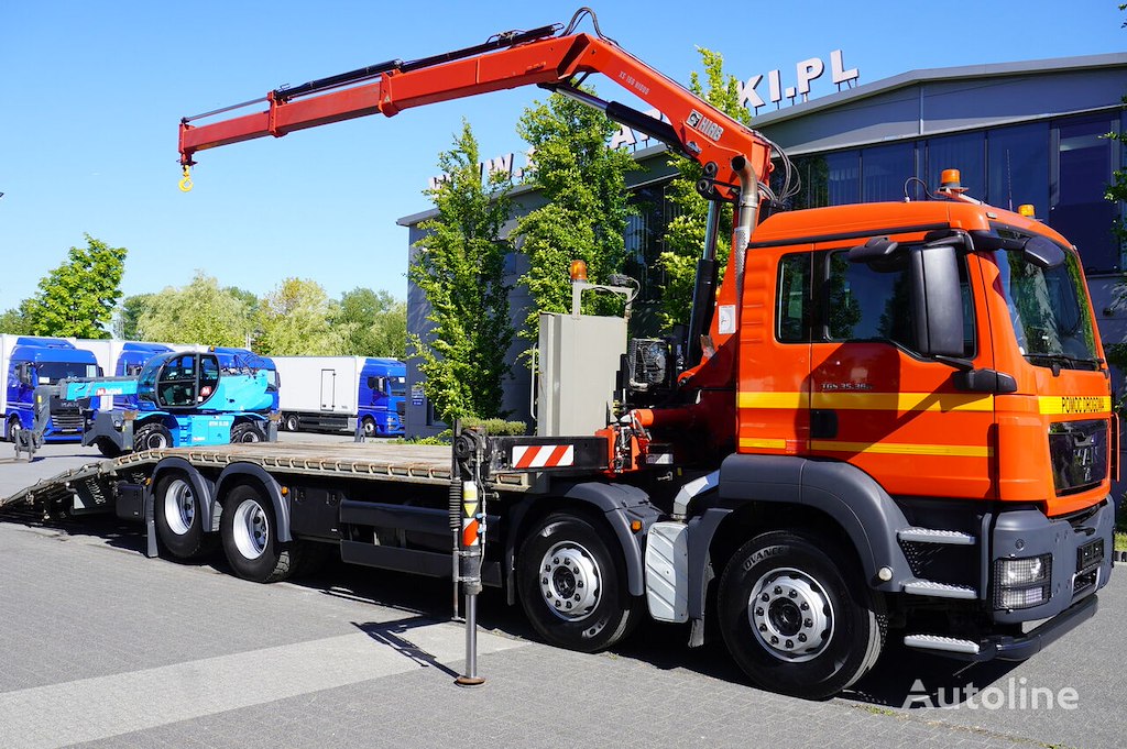 MAN TGS 35.360 E5 EEV 8×2 / HDS HIAB XS 166 HIDUO / Tow truck autotransporter