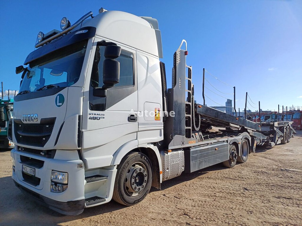 IVECO MAGIRUS autotransporter + prikolica autotransportera