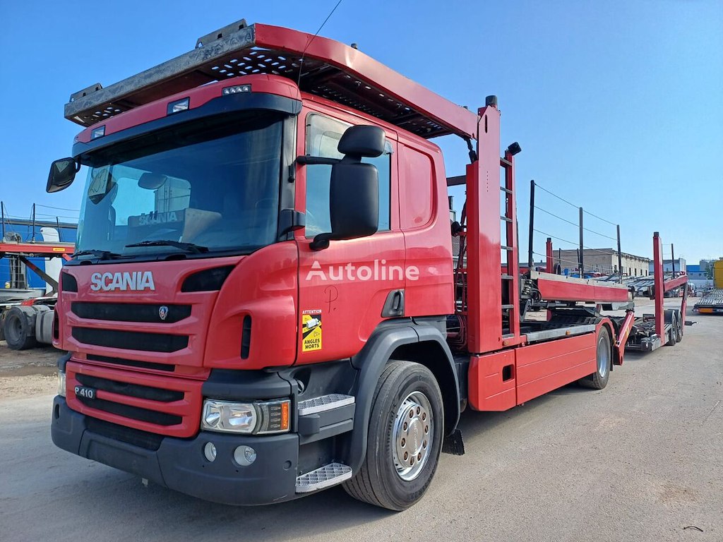 Scania P410 autotransporter + prikolica autotransportera