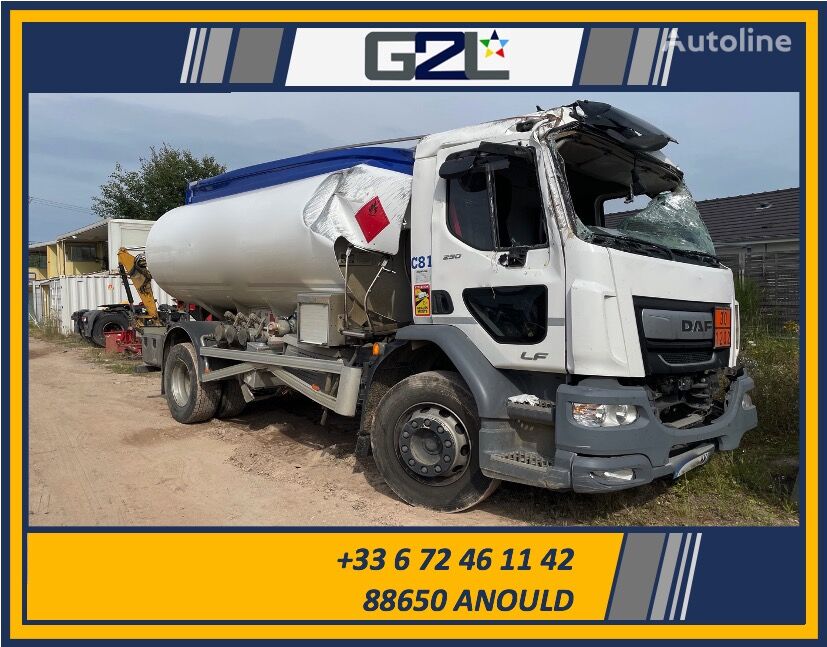 DAF LF290 autocisterna za gorivo nakon udesa