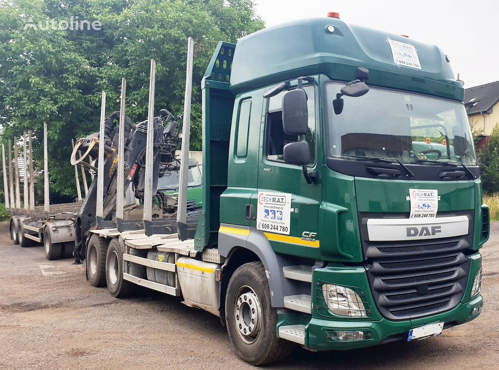 DAF CF510 33/26t FAT + HIAB Loglift 135 ZT94 (+Umikov PP3) kamion za prevoz drva