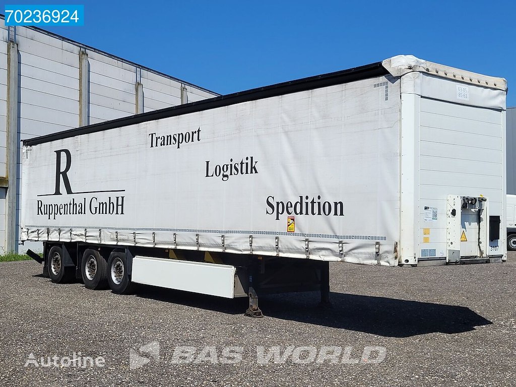 Schmitz Cargobull SCB*S3T 3 axles Lift+Lenkachse Palettenkasten Kooiaap poluprikolica sa kliznom ceradom