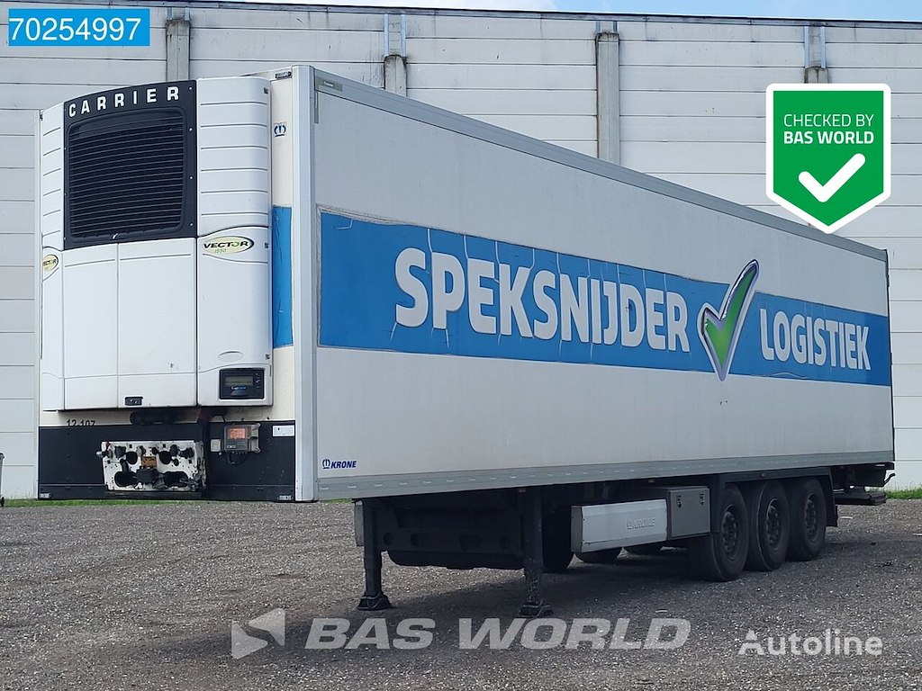 Krone Carrier Vector 1550 3 axles NL-Trailer TÜV 03/25 Tailgate 2xLift poluprikolica hladnjača