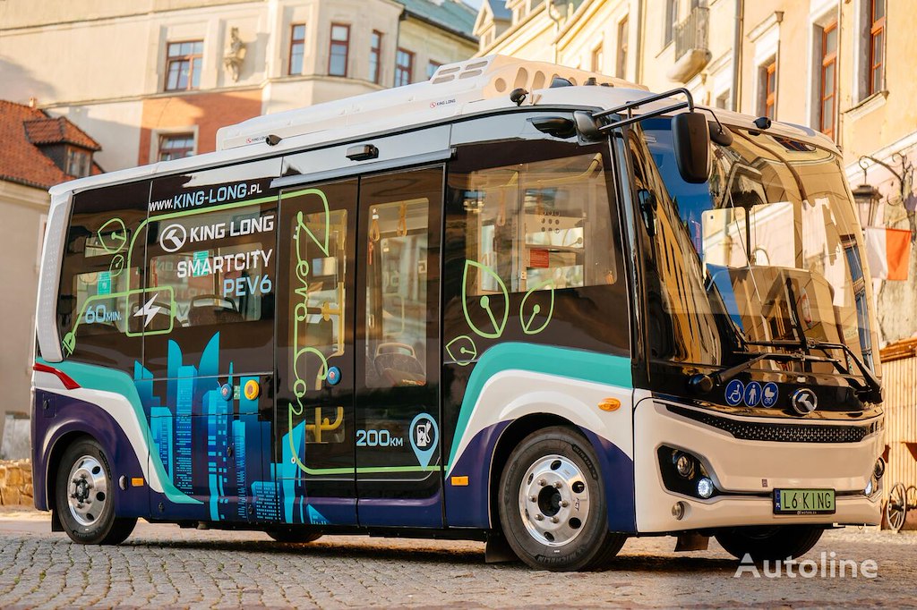 Novi King Long 6,0m 120kw 200km Reichweite električni autobus