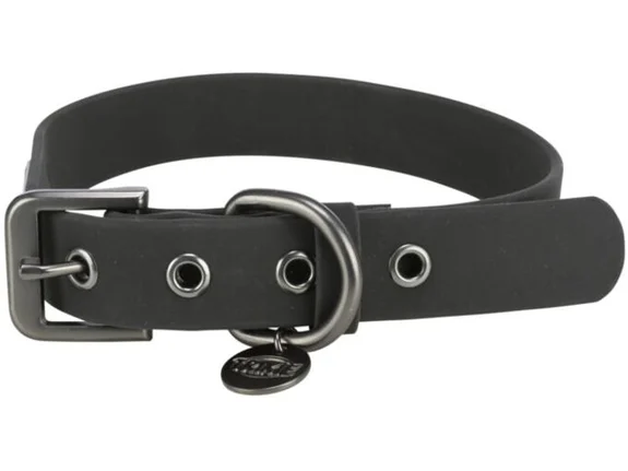 Trixie ogrlica City Style PVC S-M 30-37cm/20mm crna