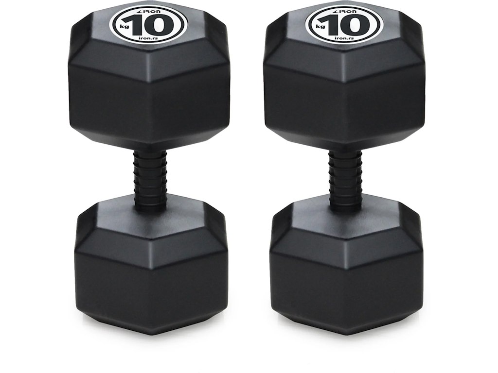 IRON SPORT Bucice set 20kg, Hex tegovi, 2x10kg