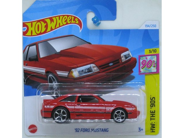 hot wheels ford mustang `92