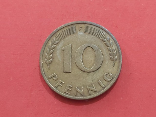 Nemačka  - 10 pfennig 1950 god F