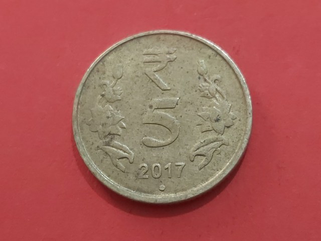 Indija  - 5 rupees 2017 god